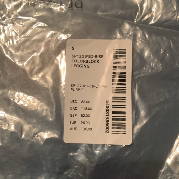 Peloton | Pants & Jumpsuits | New In Bag Peloton Color Block Leggings ...